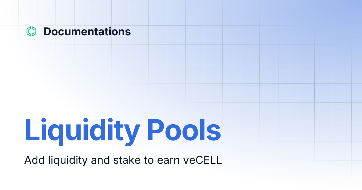 Liquidity Pools | Documentations
